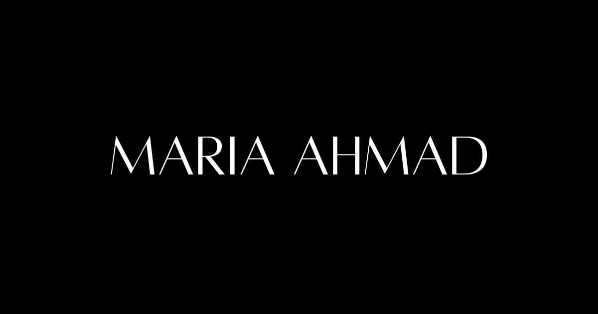 Maria Ahmad - Writer and Filmmaker